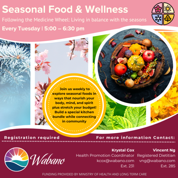 Seasonal Food and Wellness - Wabano Centre